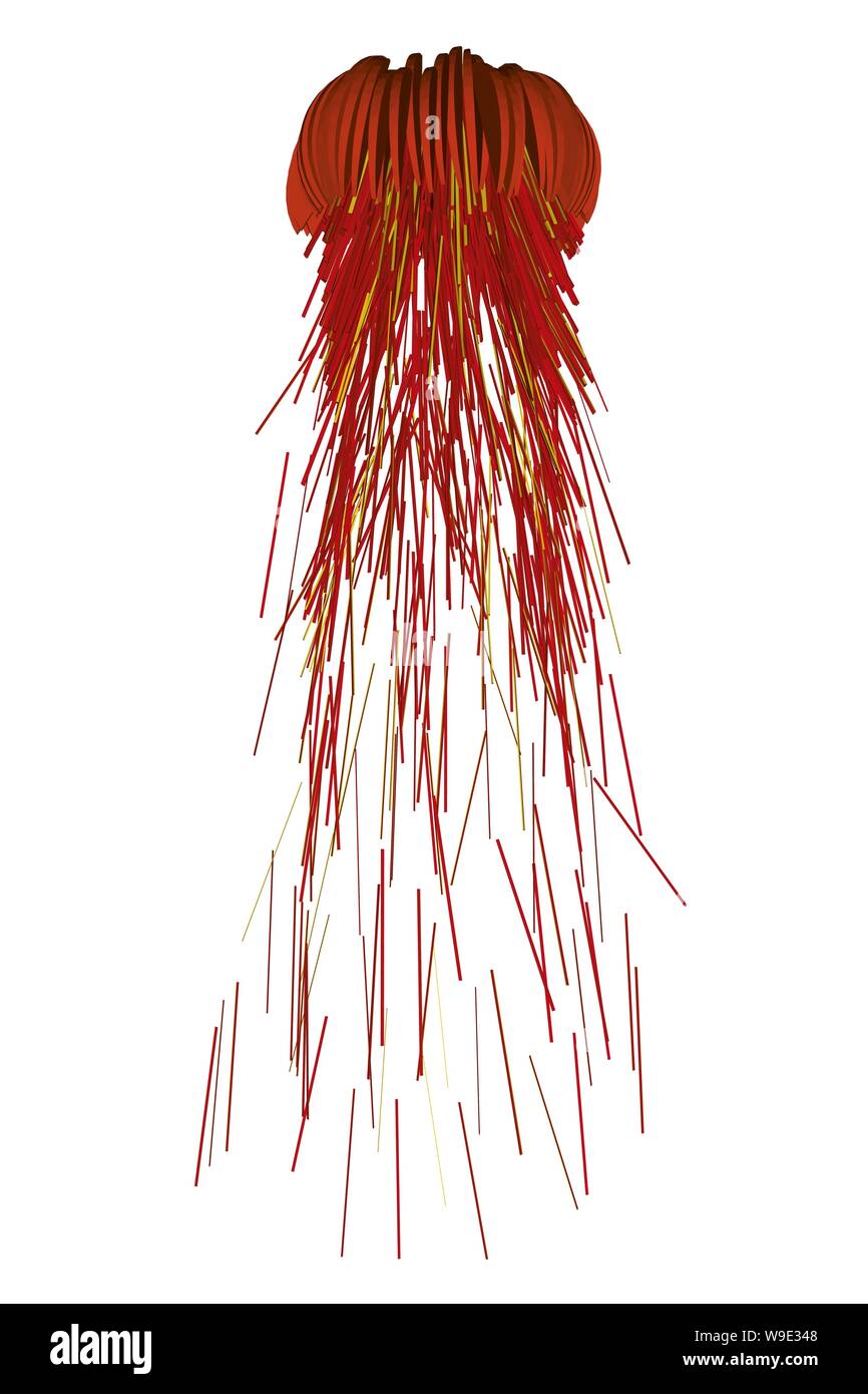 Exploded sphere. 3D. Many fragments from the sphere. Vector ...