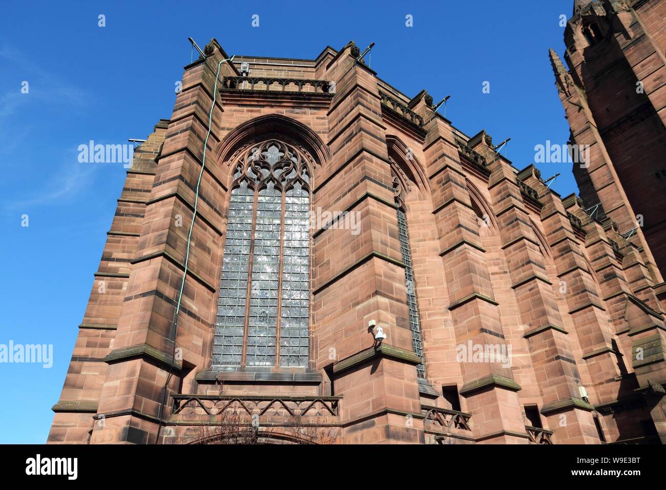 Liverpool Cathedral of the Church of England. Gothic Revival landmark ...
