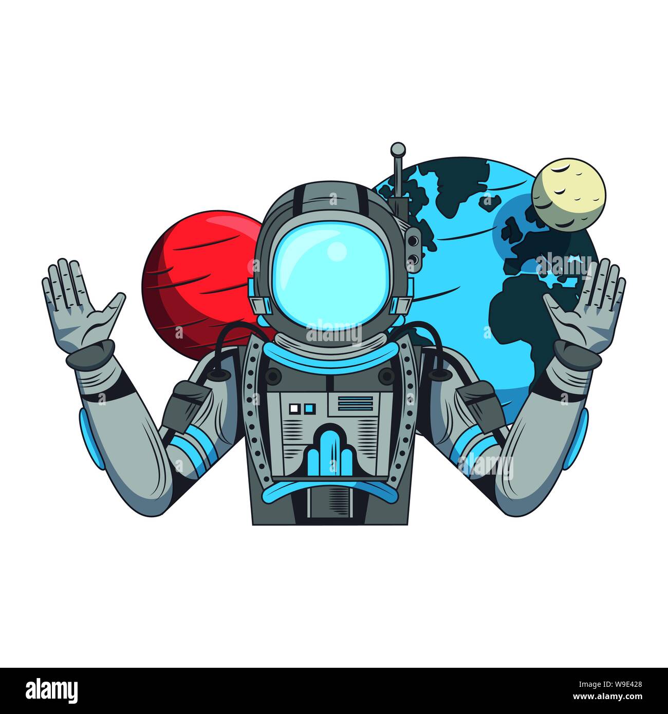 universe space galaxy astronomy cartoon Stock Vector Image & Art - Alamy
