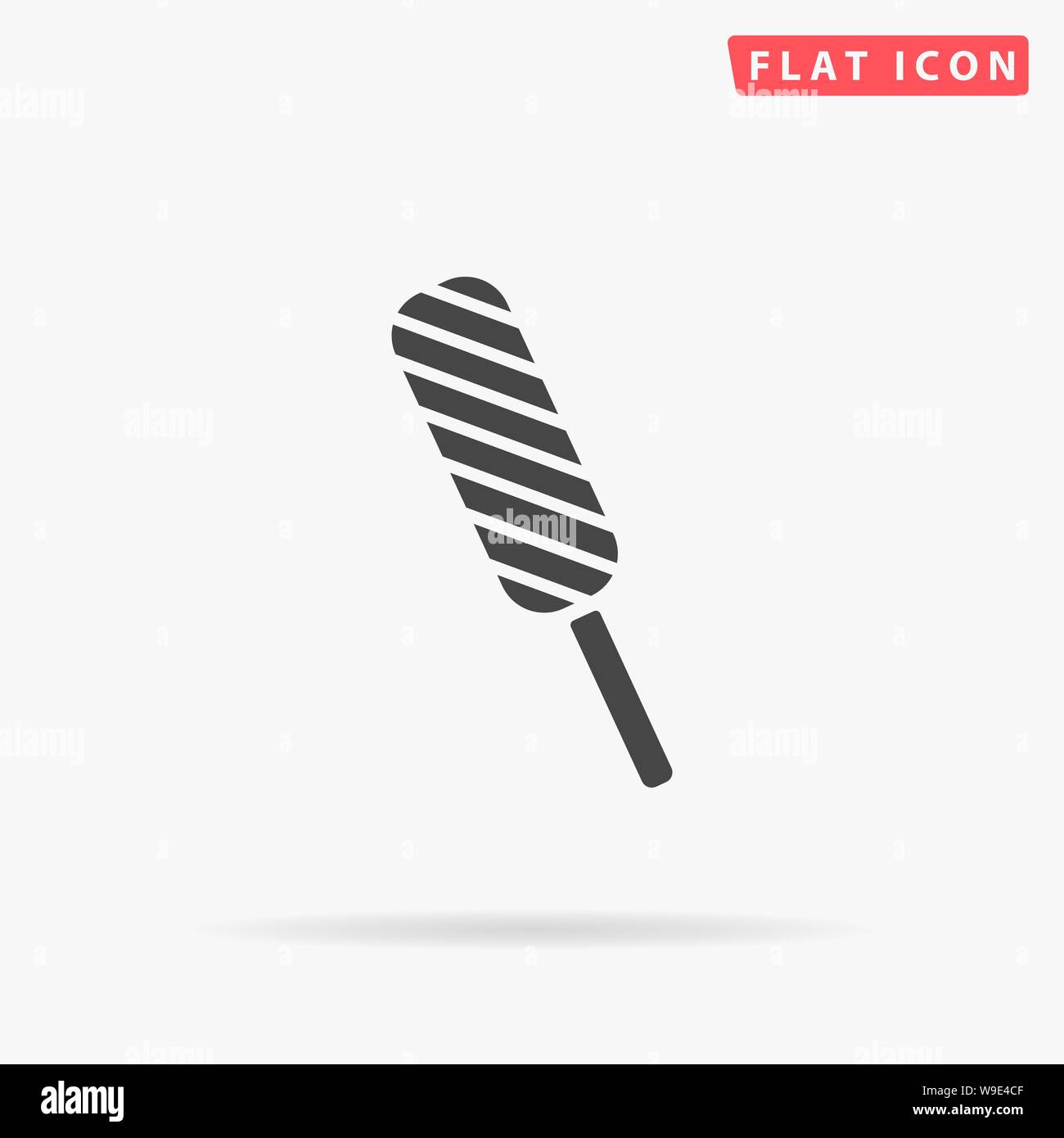 Ice cream. Flat design style minimal vector illustration icon for web ...