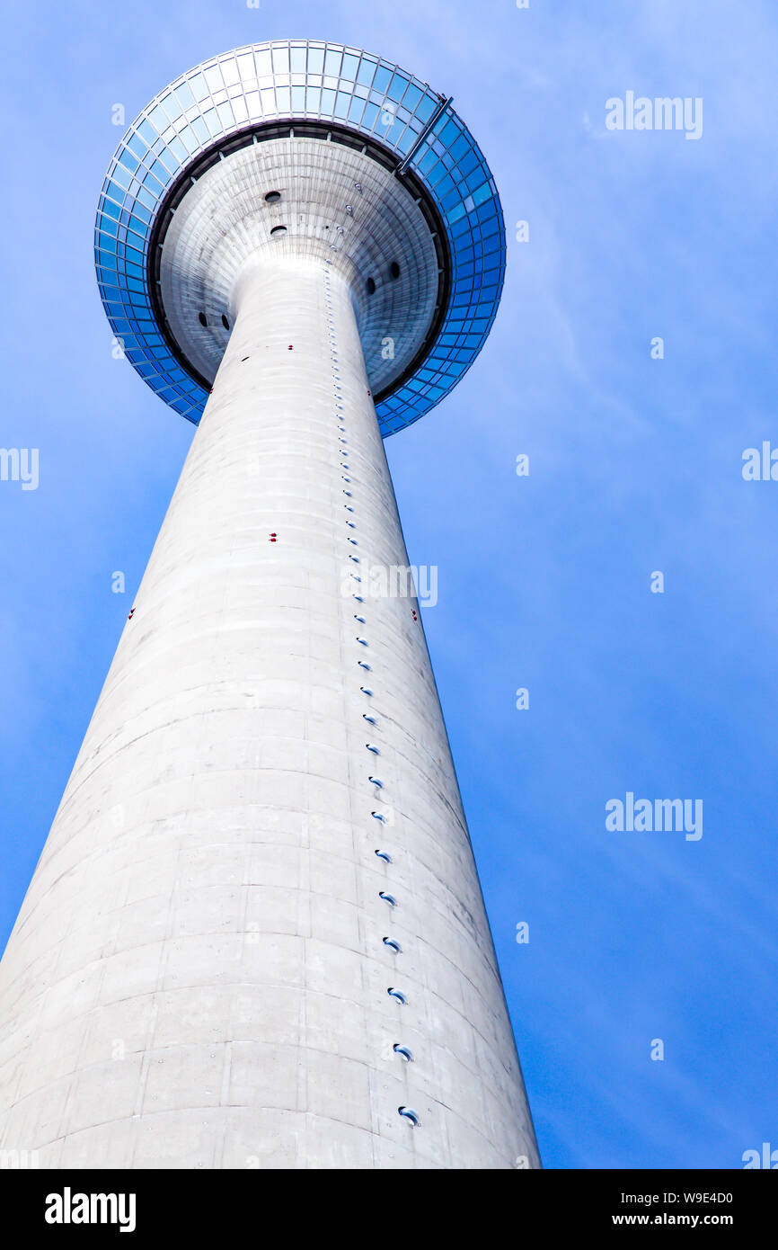 Dusseldorf rheinturm tower clock hi-res stock photography and images ...