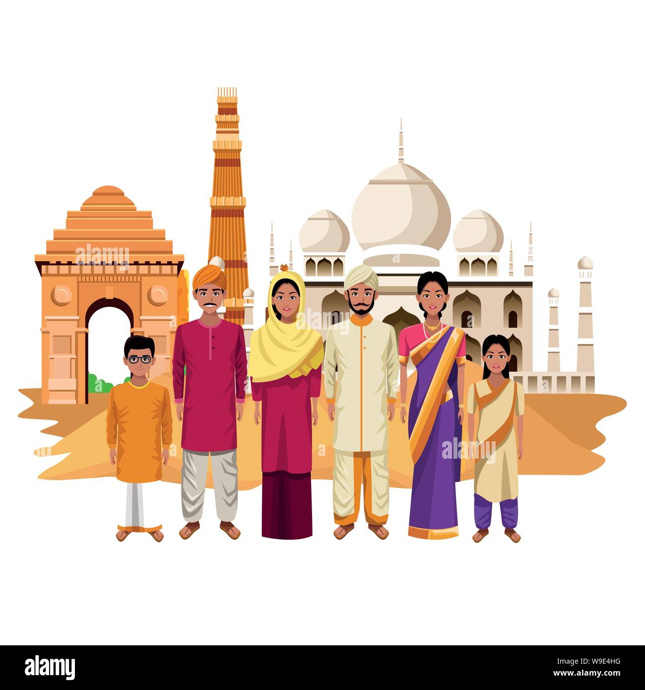 Taj mahal for kids Stock Vector Images - Alamy