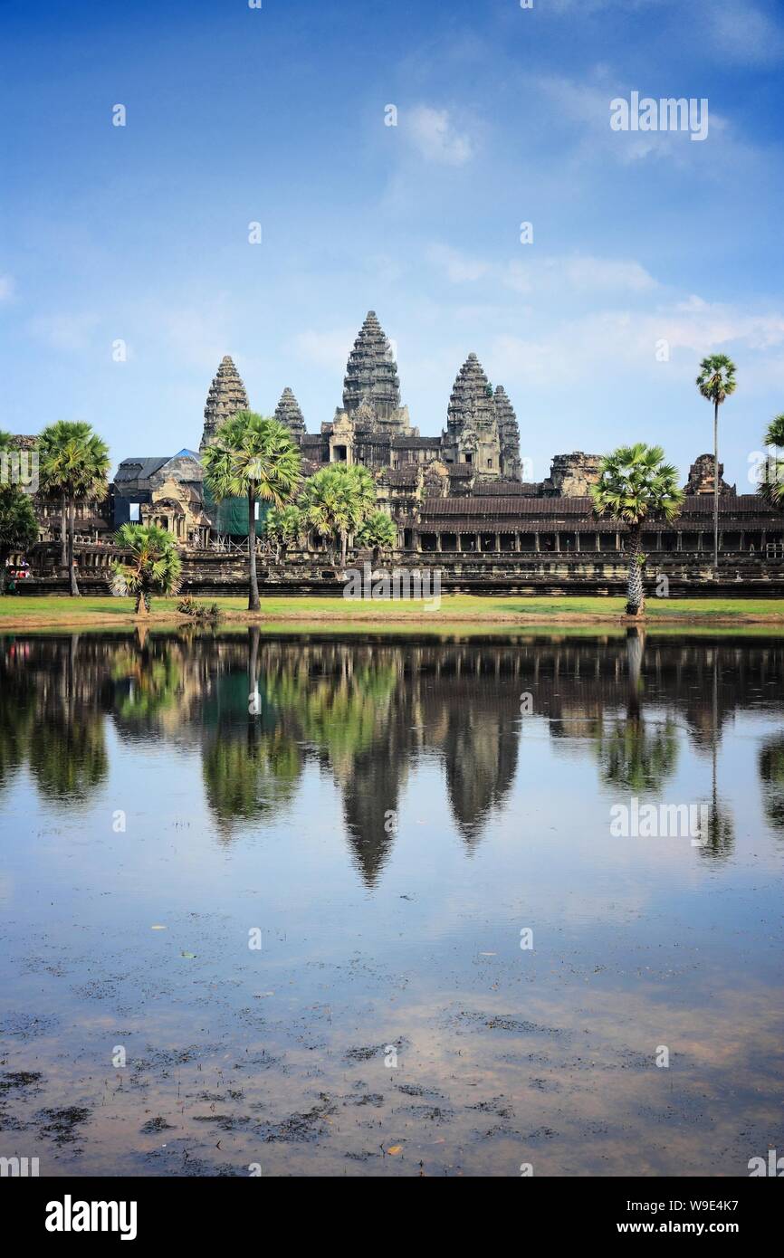 Angkor Wat - Khmer temple in Cambodia. UNESCO World Heritage Site Stock ...