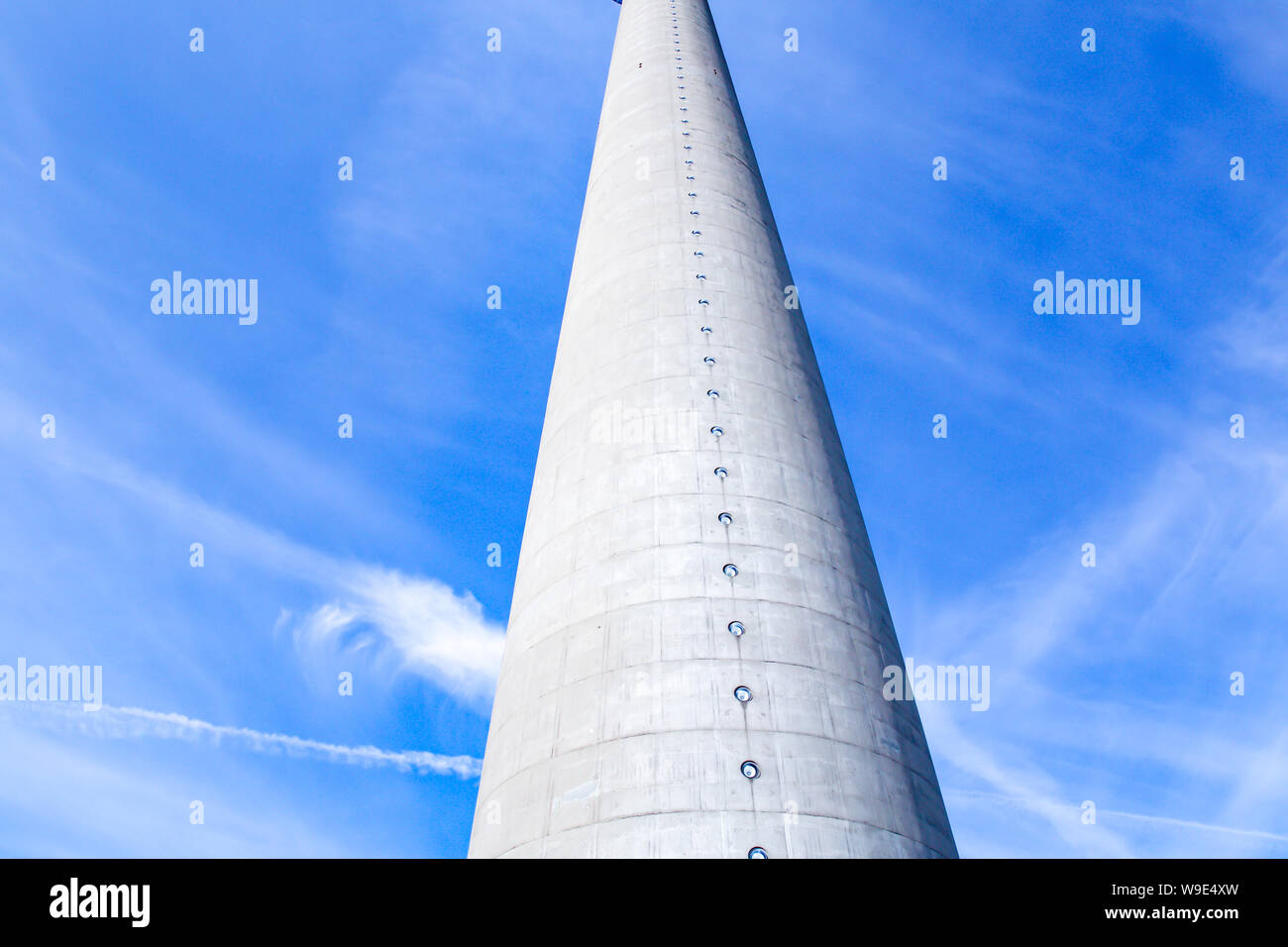 Dusseldorf rheinturm tower clock hi-res stock photography and images ...