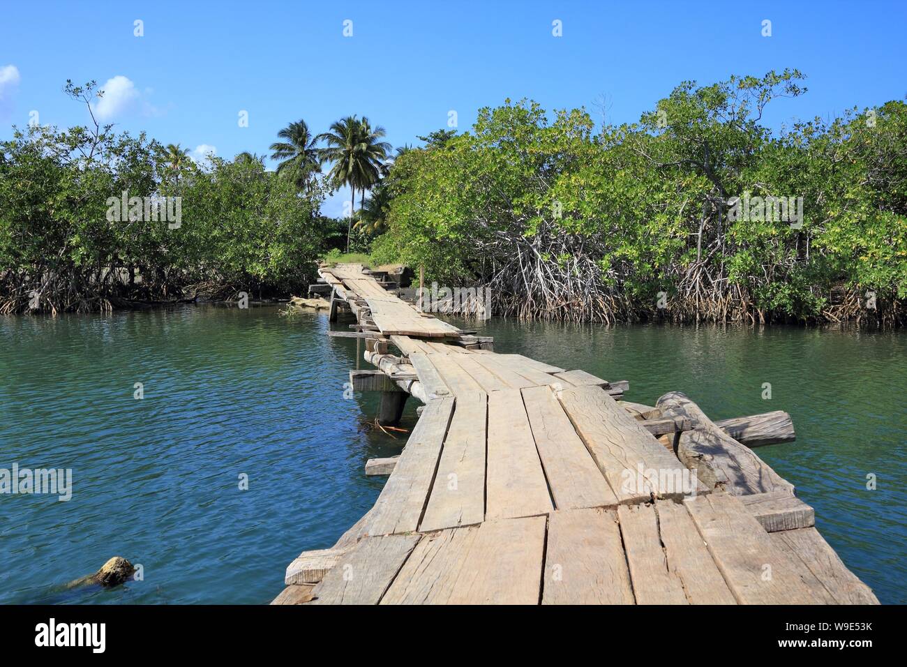 Baracoa, Cuba - Rio Miel bridge, part of Alejandro de Humboldt National ...