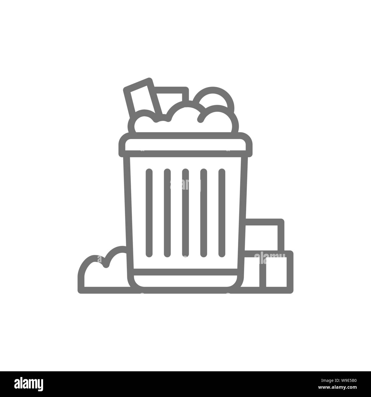 Delete icon vector filled Stock Vector Images - Alamy