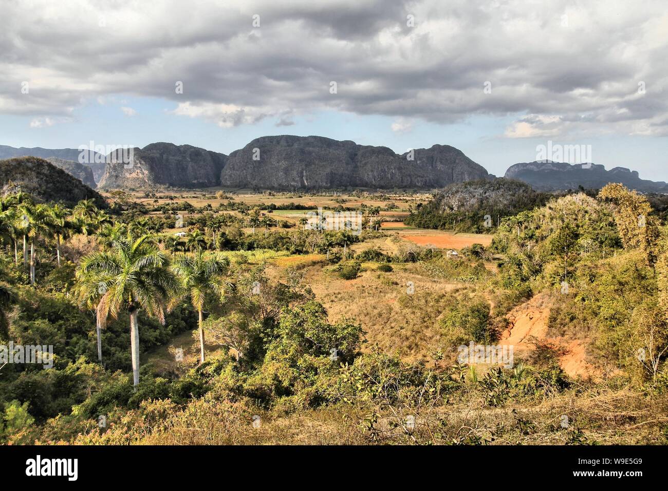 Cuba landscape - mogotes karstic rocks in Vinales National Park. UNESCO ...