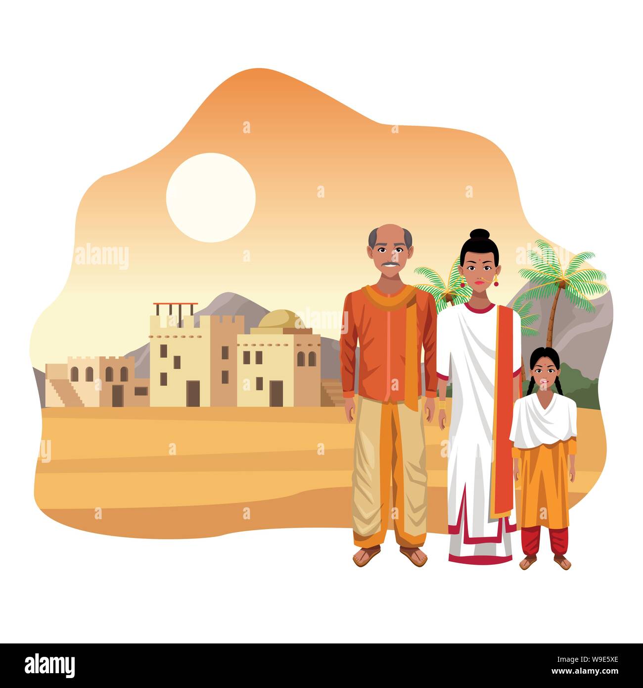 Indian muslim men wearing traditional hi-res stock photography and images - Alamy