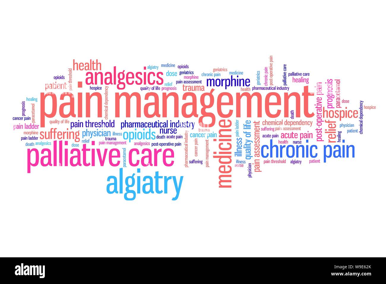 Pain management and palliative care issues and concepts word cloud ...