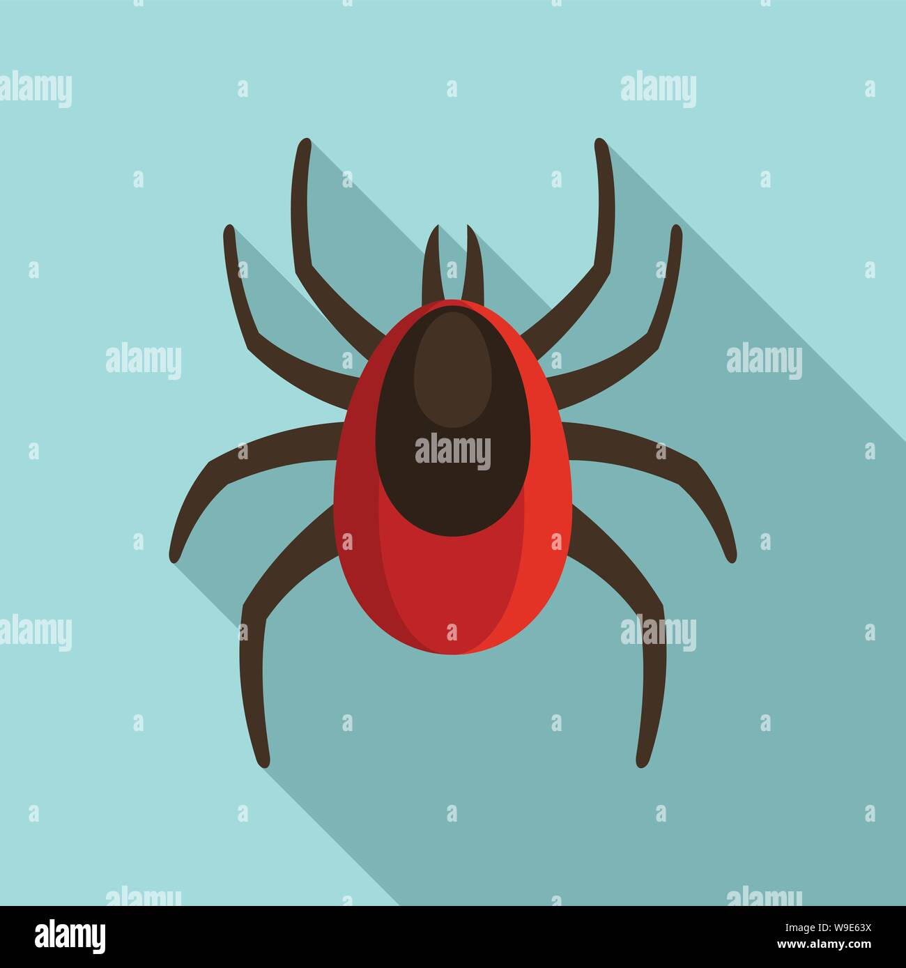 Infection mite icon. Flat illustration of infection mite vector icon ...