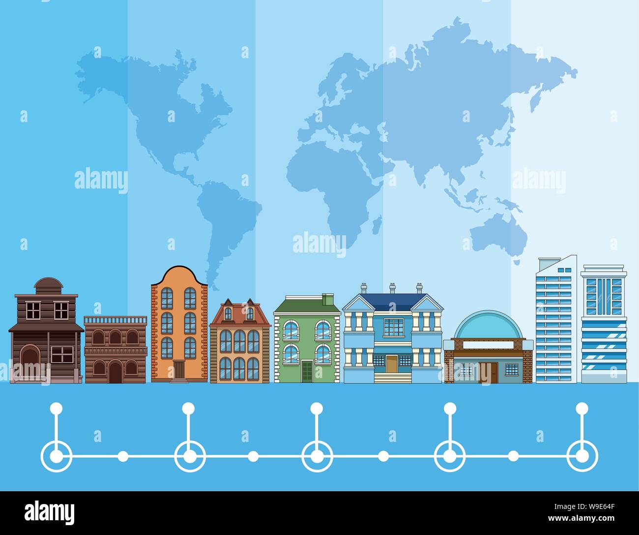 Building And Architecture Evolution Stock Vector Image And Art Alamy