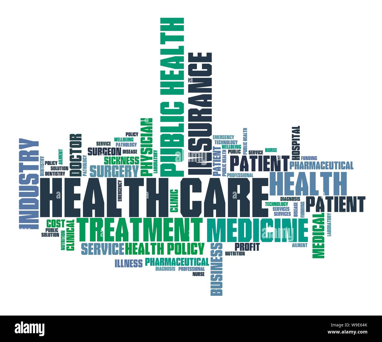 Health care issues and concepts. Word cloud sign Stock Photo - Alamy