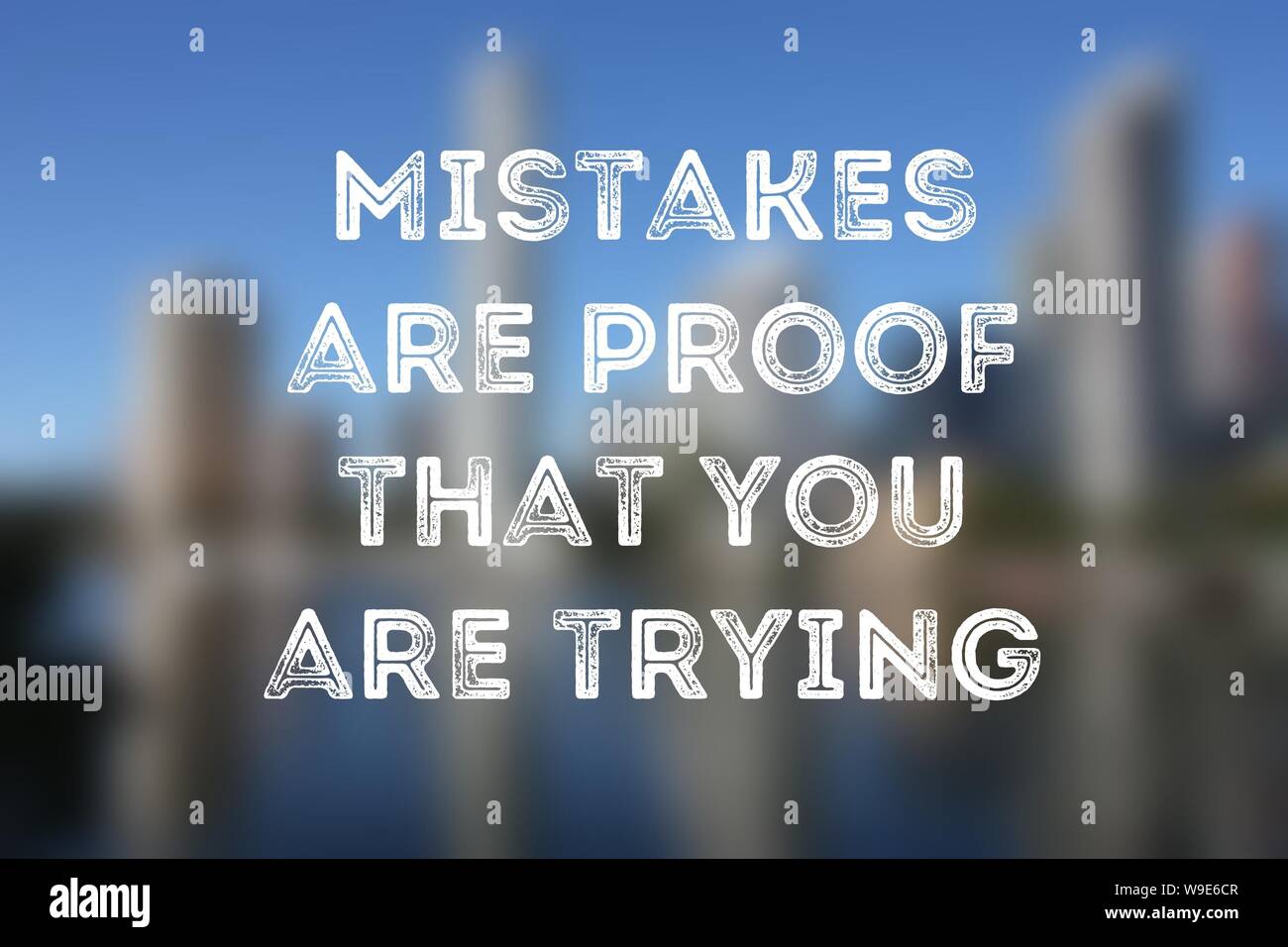 Business motivational poster - startup inspiration. Mistakes are proof ...