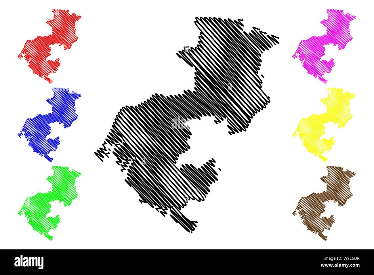 Boke Region (Subdivisions of Guinea, Guinea-Conakry, French Guinea) map ...
