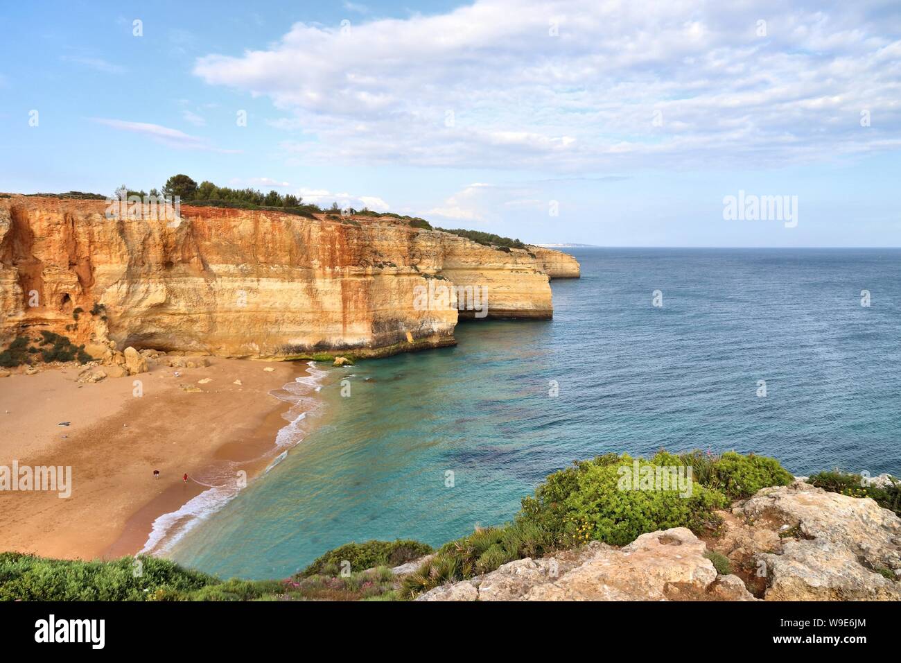 Benagil Beach (Praia de Benagil) in Algarve region, Portugal Stock ...