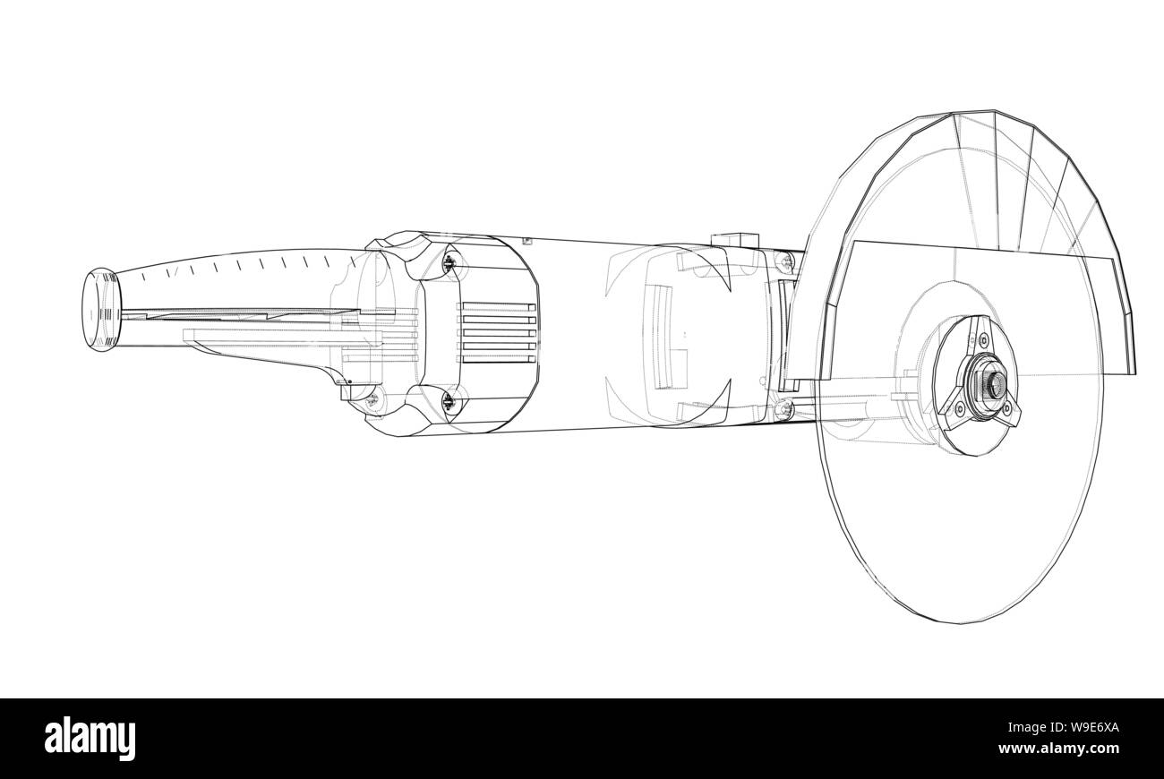 Concrete cutting machine Stock Vector Images - Alamy