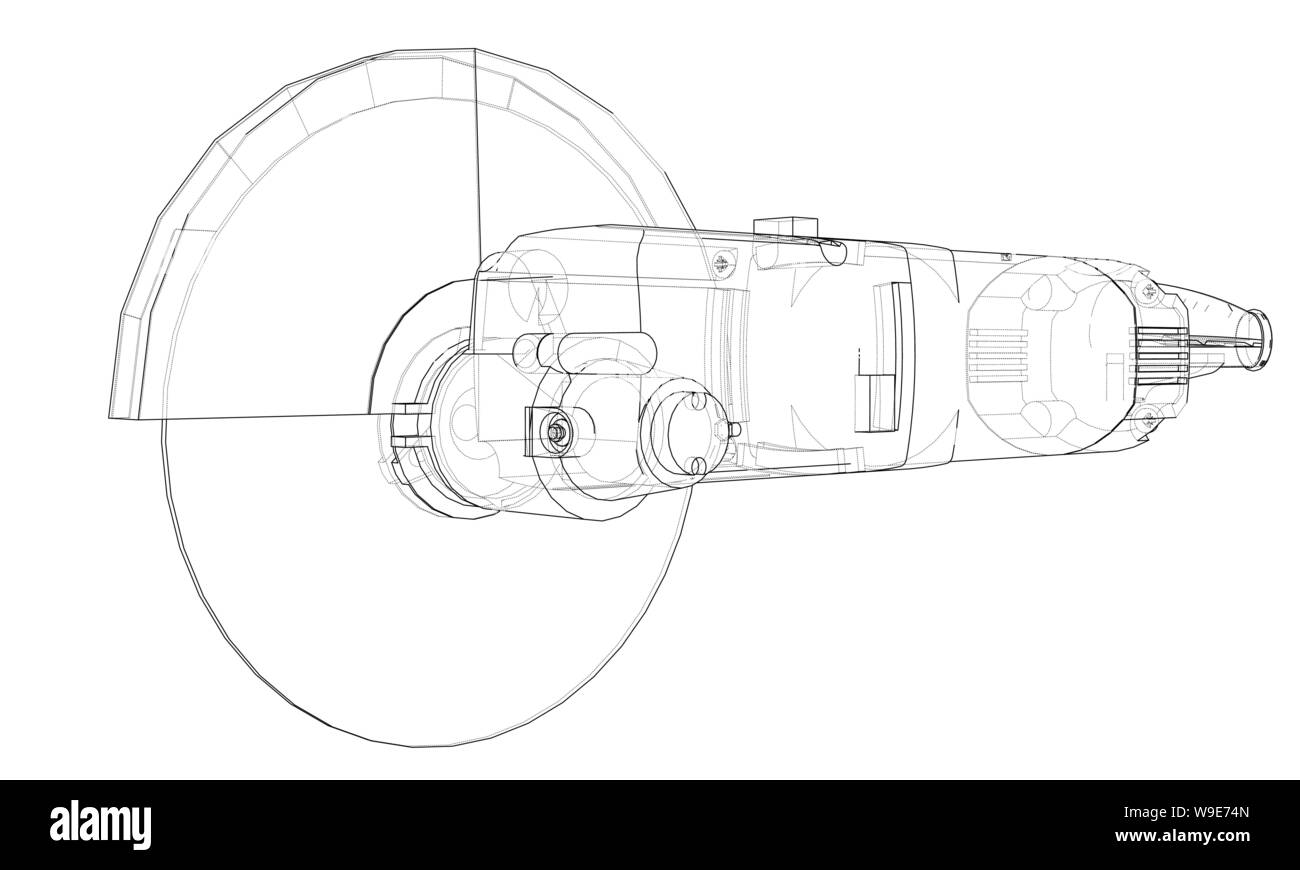 Concrete cutting machine Stock Vector Images - Alamy