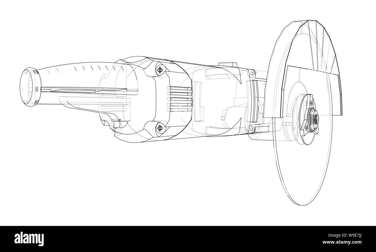 An angle grinder Stock Vector Images - Alamy