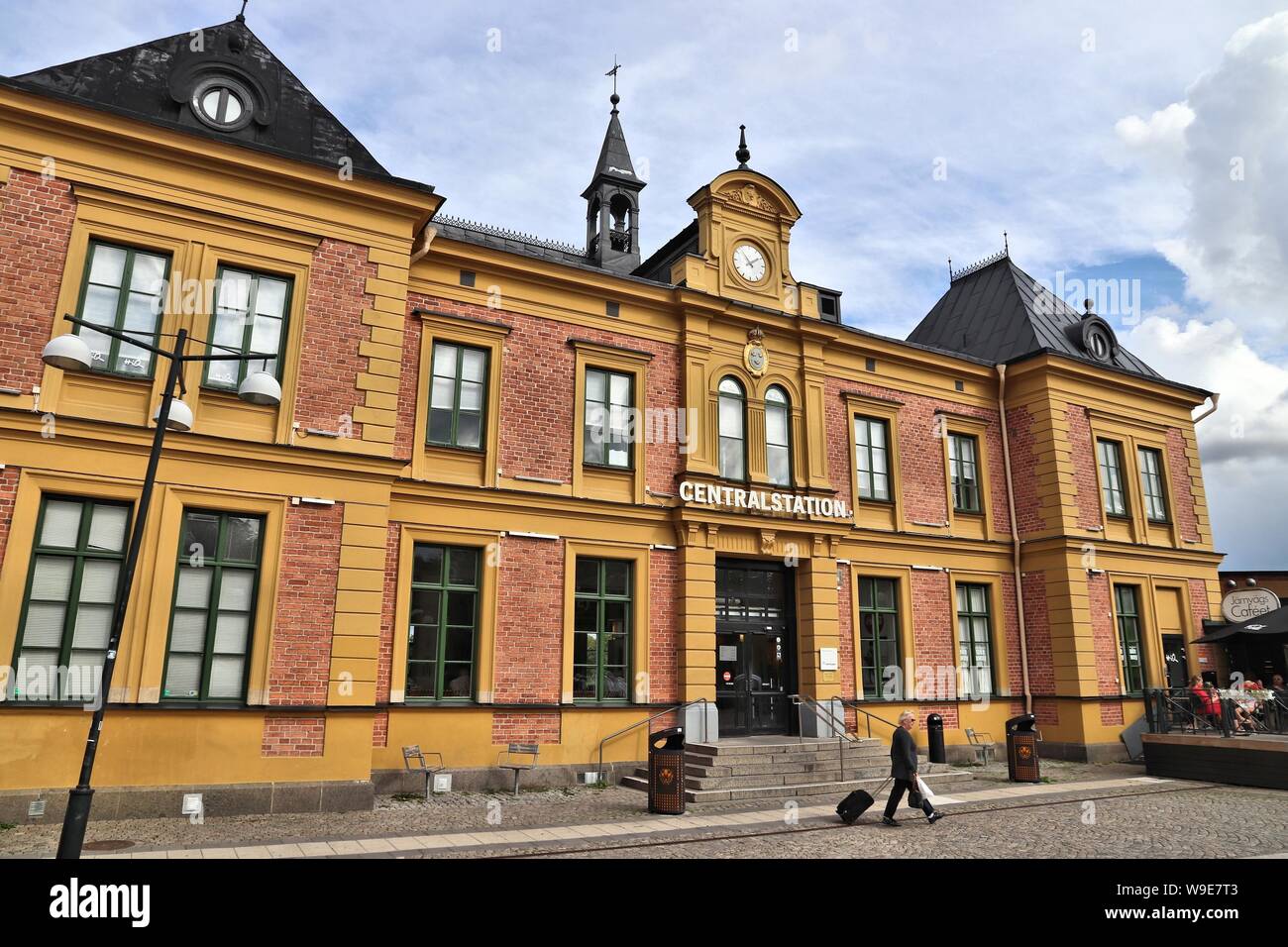 LINKOPING, SWEDEN - AUGUST 25, 2018: Central Station in Linkoping ...