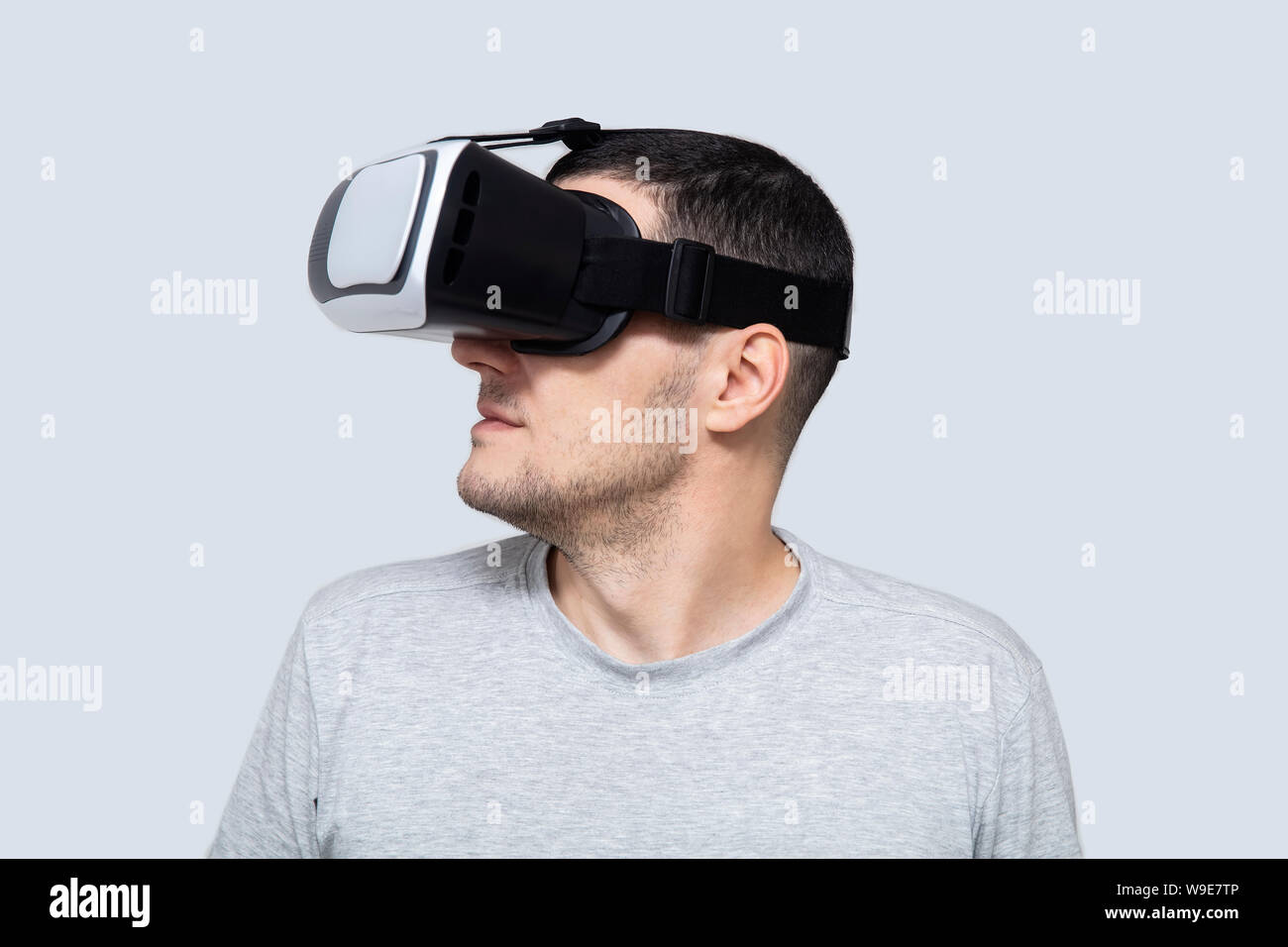 Reality virtual man concept hi-res stock photography and images - Alamy