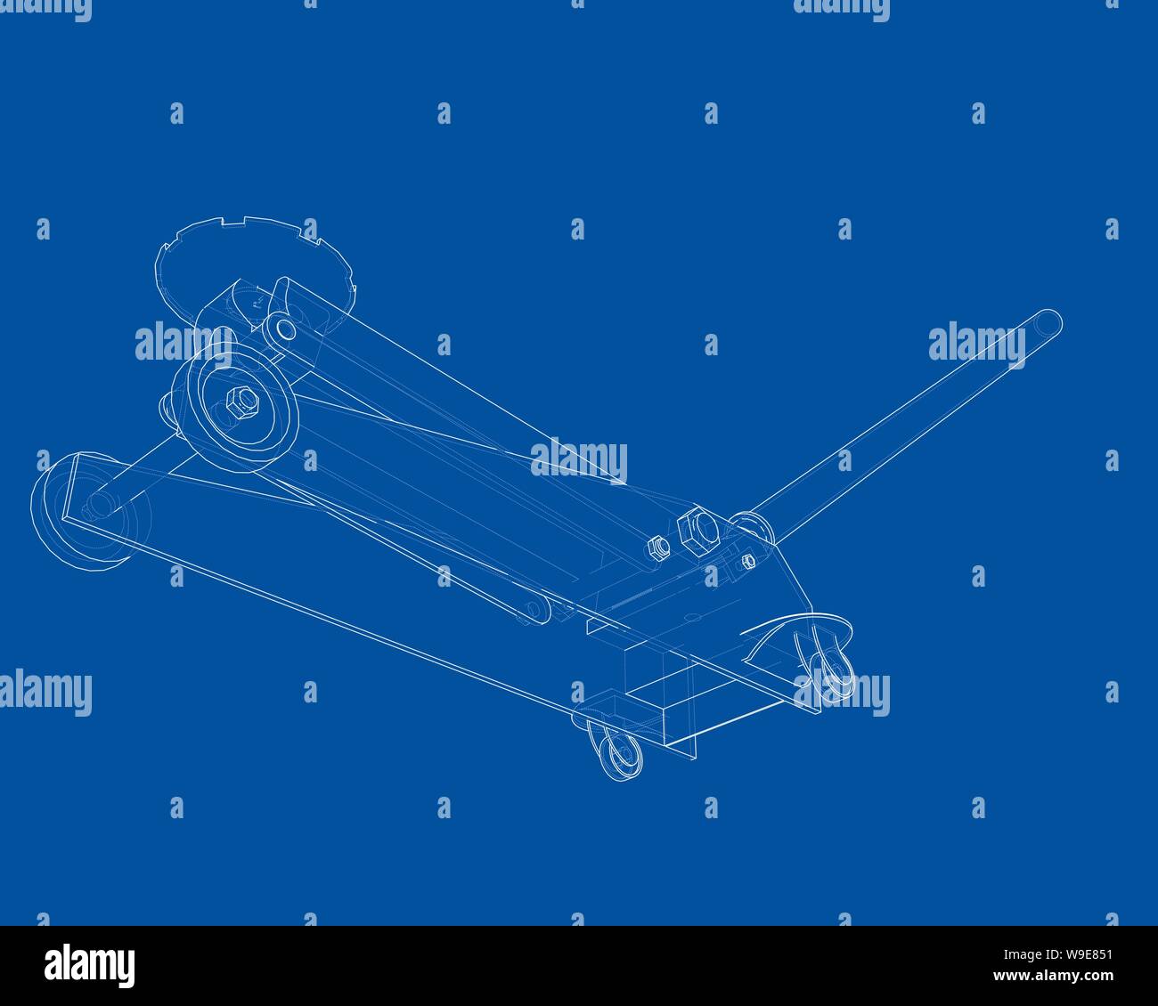 Outline Floor Car Jack. Vector Stock Vector Image & Art - Alamy