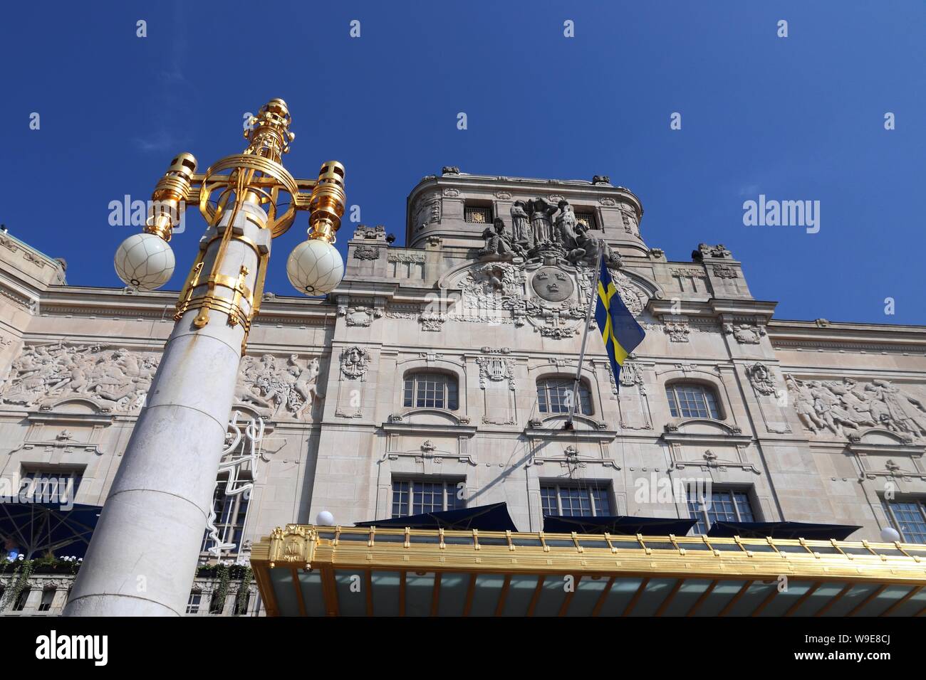 Stockholm city in Sweden. The Royal Dramatic Theatre (known as Dramaten ...