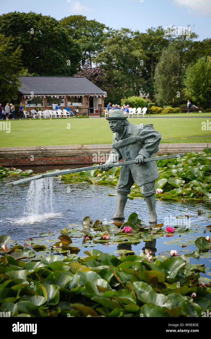 The Shrimper is a statue in Lytham's Lowther Gardens on the Fylde Coast ...