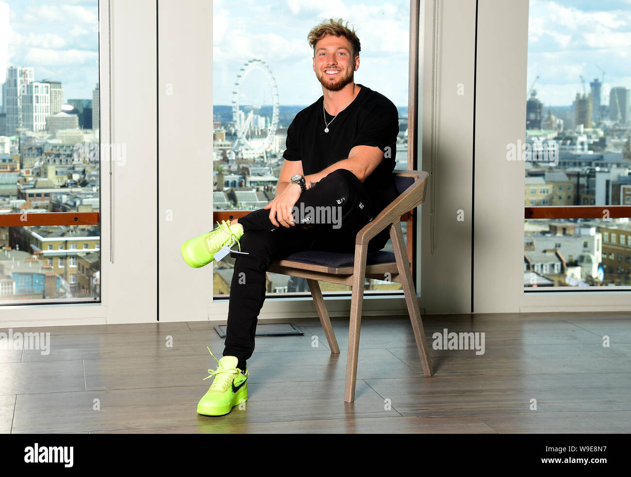 Sam Thompson is pictured as the Made in Chelsea cast came together ...