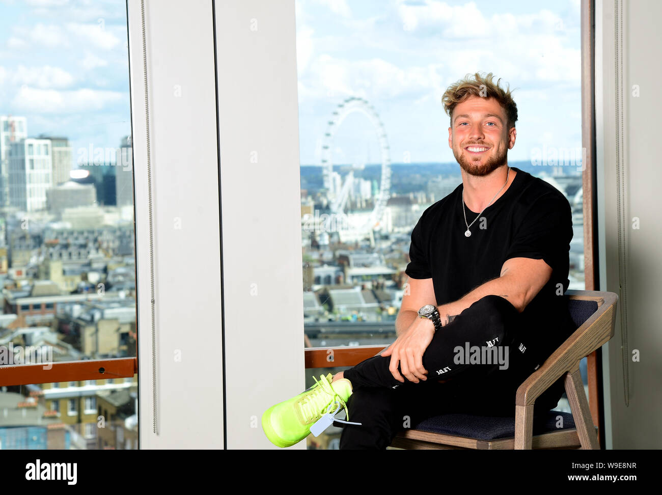 Sam Thompson is pictured as the Made in Chelsea cast came together ...