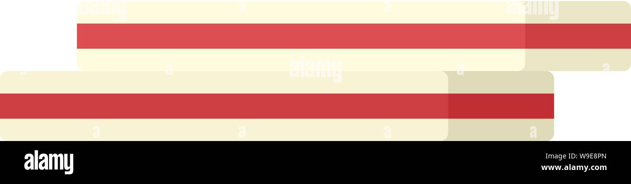 Injection ampule pack icon. Flat illustration of injection ampule pack ...