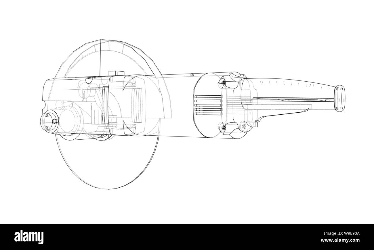 Concrete cutting machine Stock Vector Images - Alamy