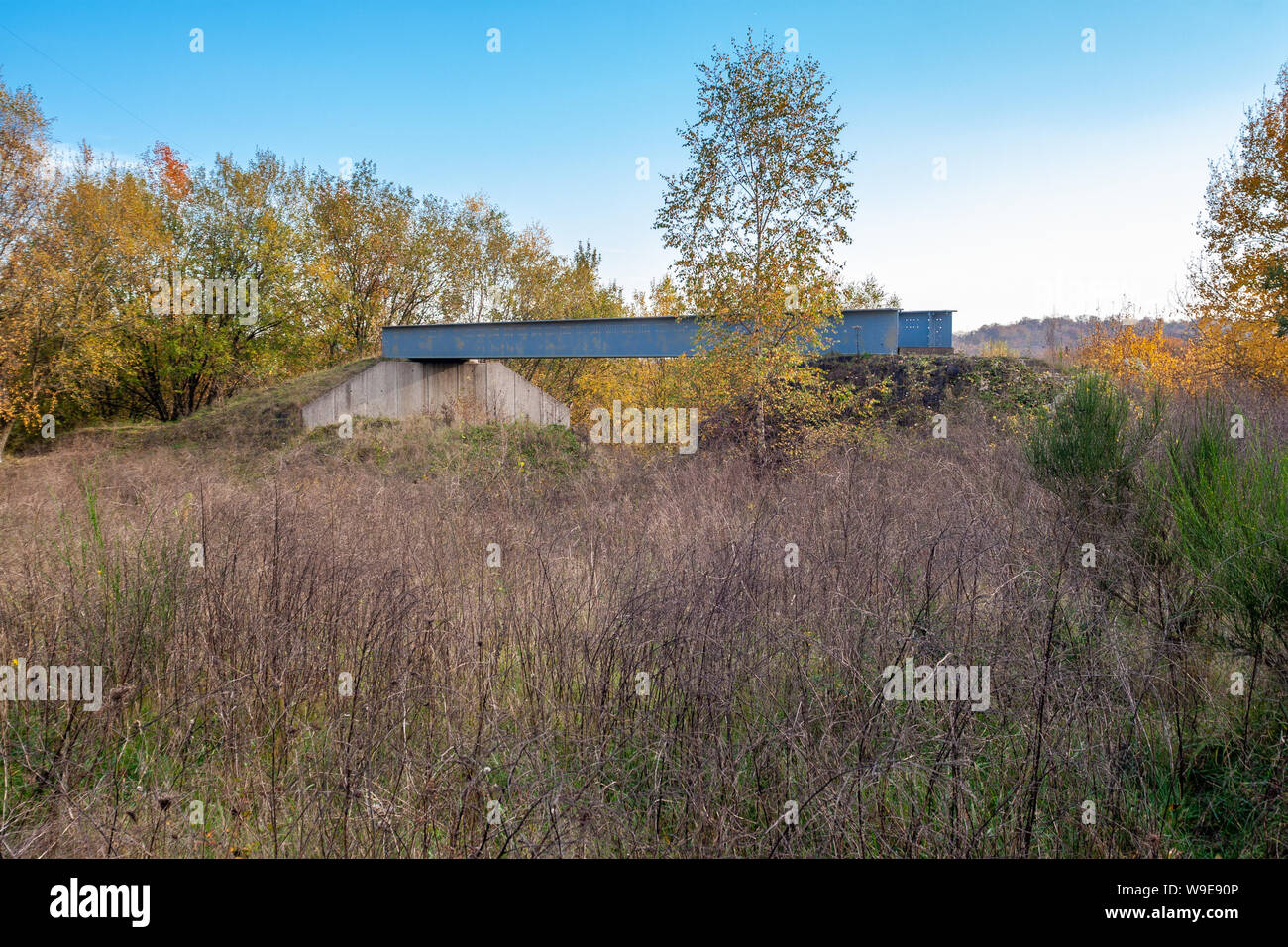 Walk over an old mining area in automn Stock Photo - Alamy