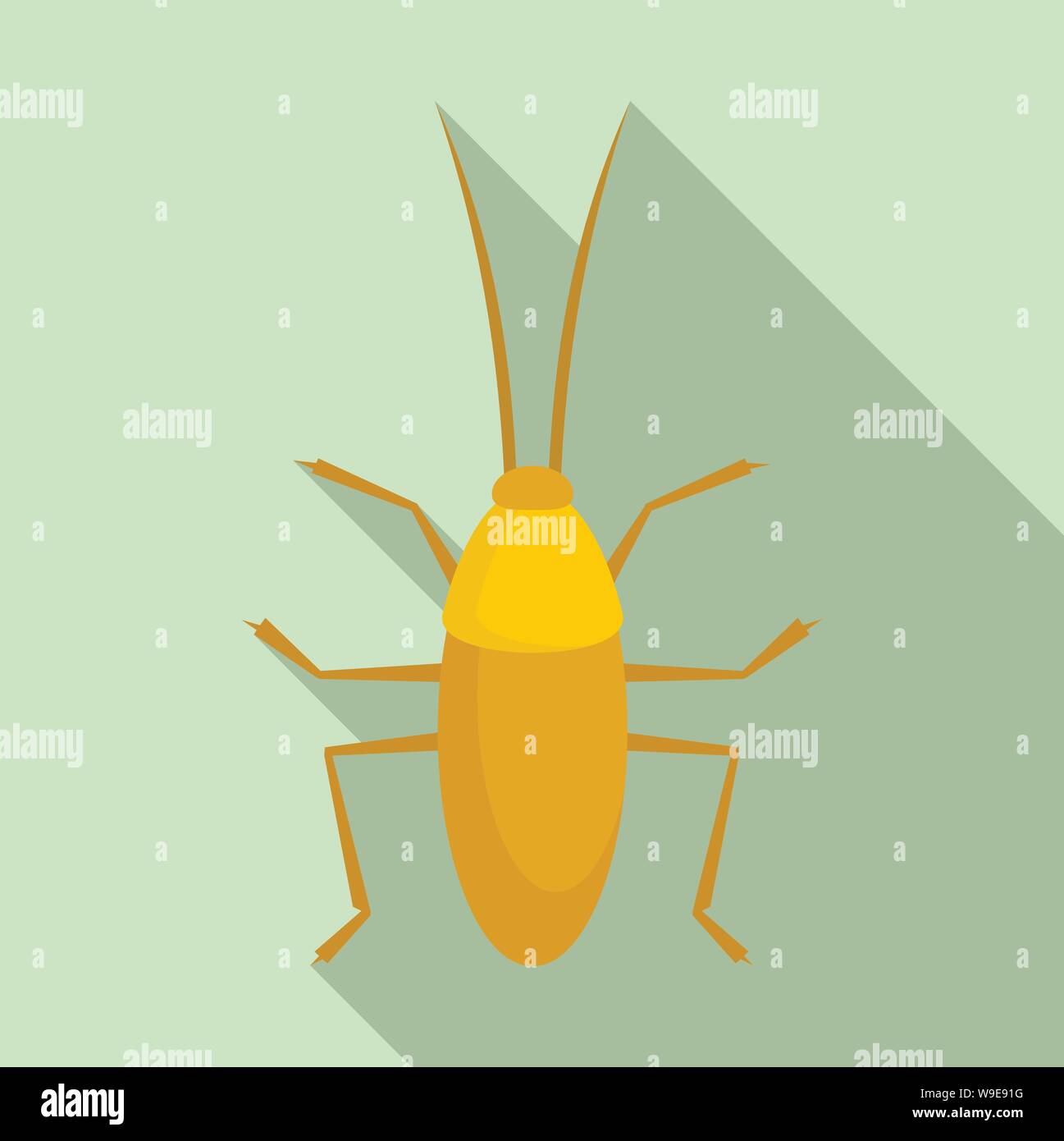 Cockroach icon. Flat illustration of cockroach vector icon for web ...