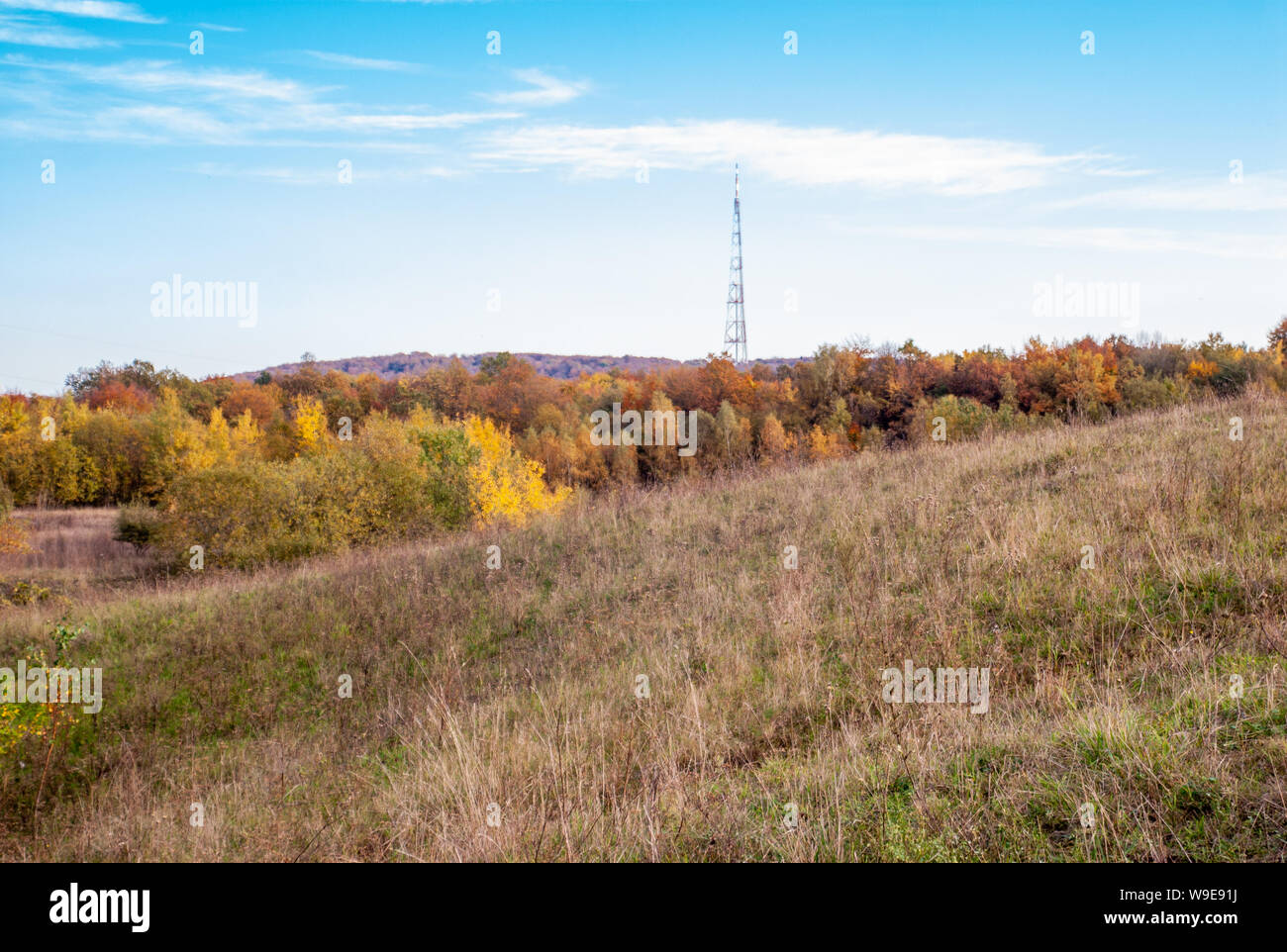 Walk over an old mining area in automn Stock Photo - Alamy