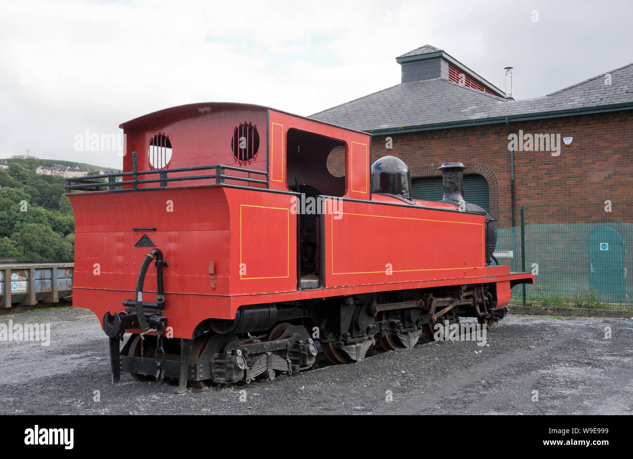 Foyle Valley Railway old locomotive in a warehouse in Derry,Northern ...