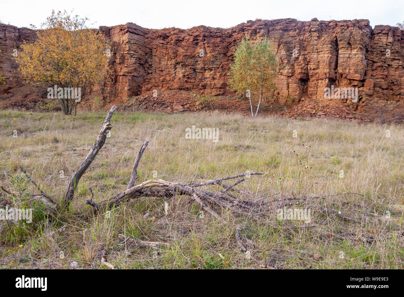 Walk over an old mining area in automn Stock Photo - Alamy