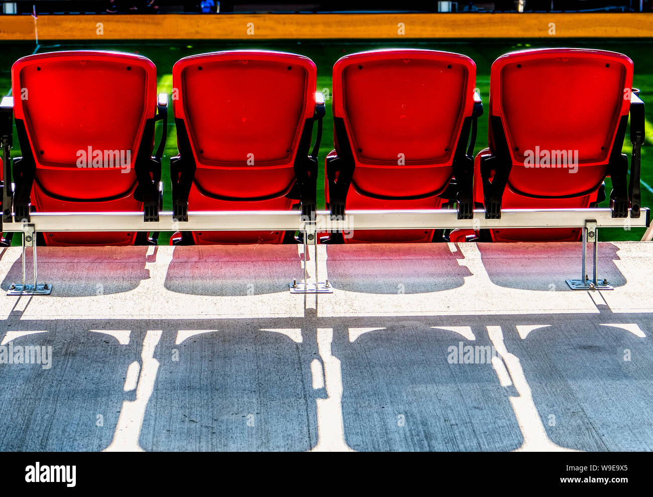 red seat back Stock Photo - Alamy