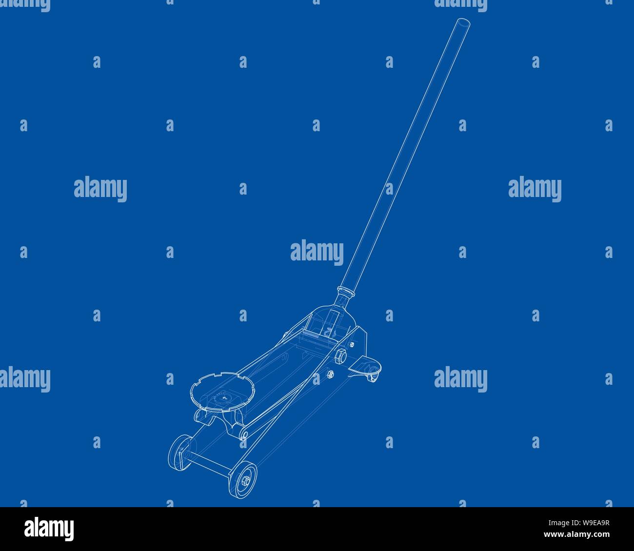 Outline Floor Car Jack. Vector Stock Vector Image & Art - Alamy