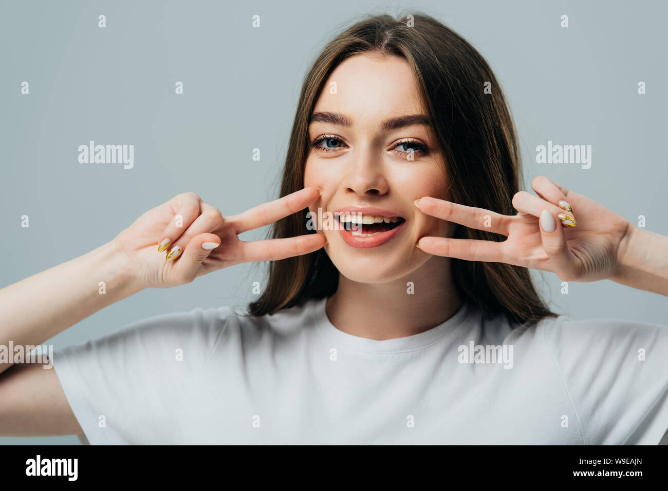 Symbols peace victory hi-res stock photography and images - Alamy