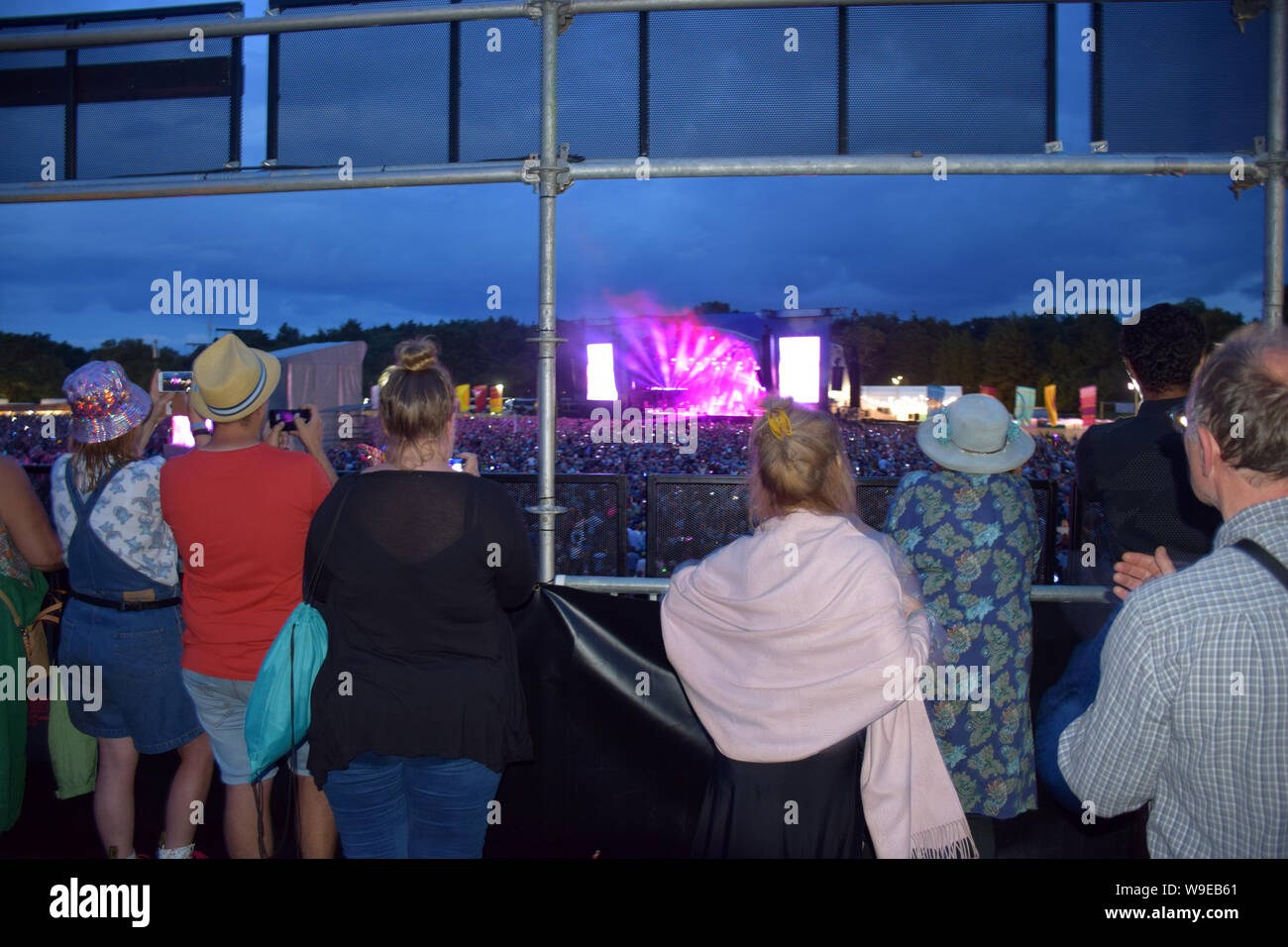 Latitude Festival, Henham Park, Suffolk, UK July 2019. Watching ...