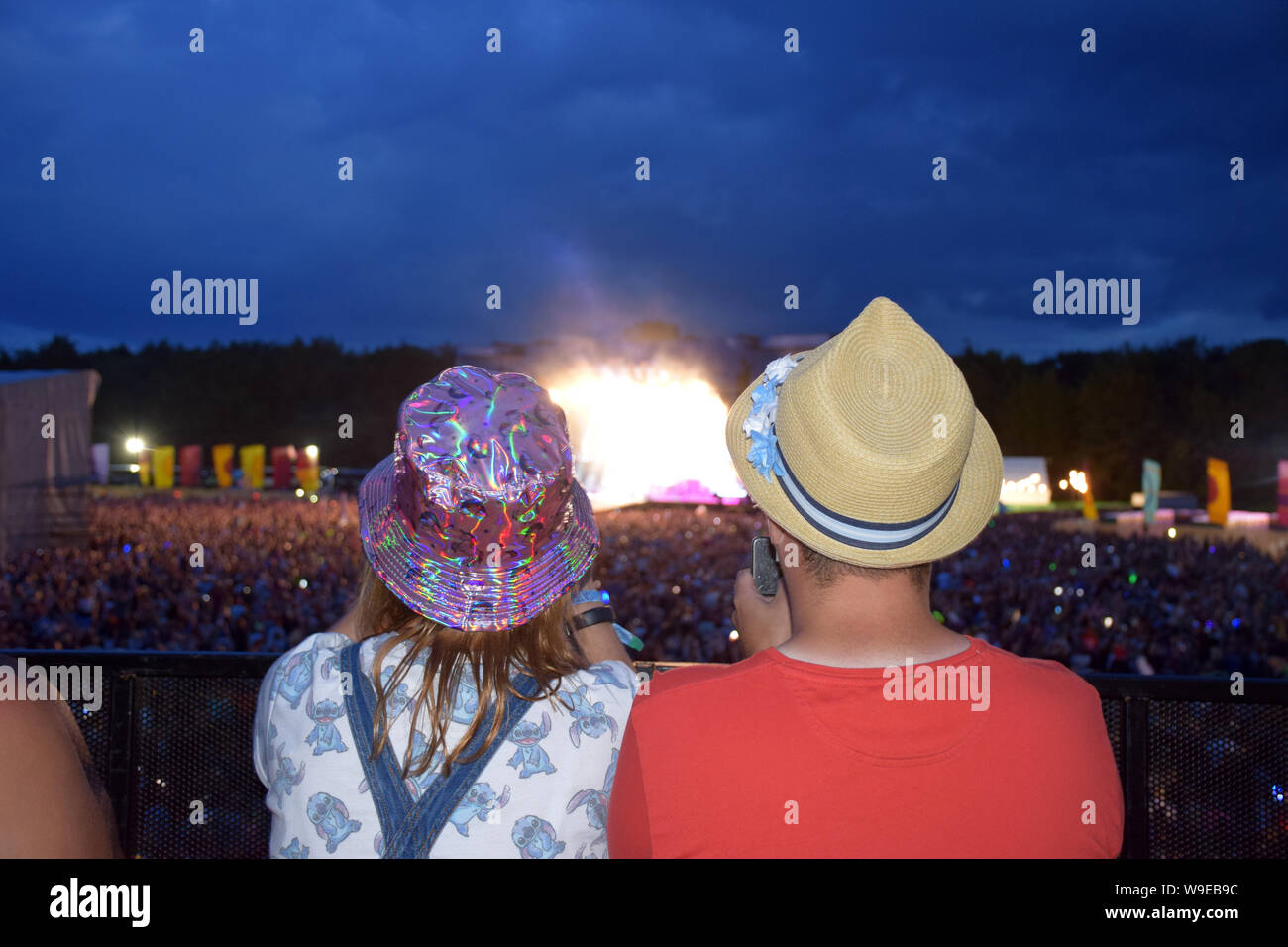 Latitude Festival, Henham Park, Suffolk, UK July 2019. Watching ...