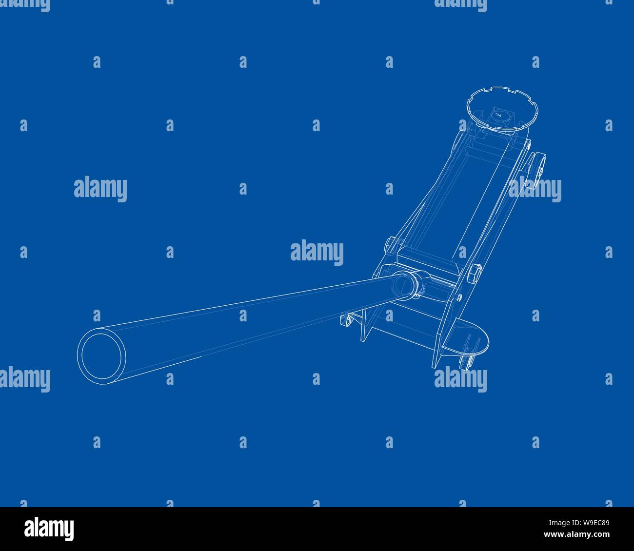 Outline Floor Car Jack. Vector Stock Vector Image & Art - Alamy