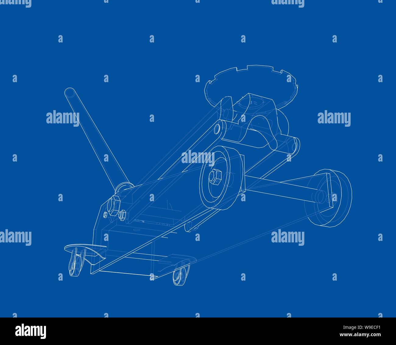 Hydraulic lifter Stock Vector Images - Alamy