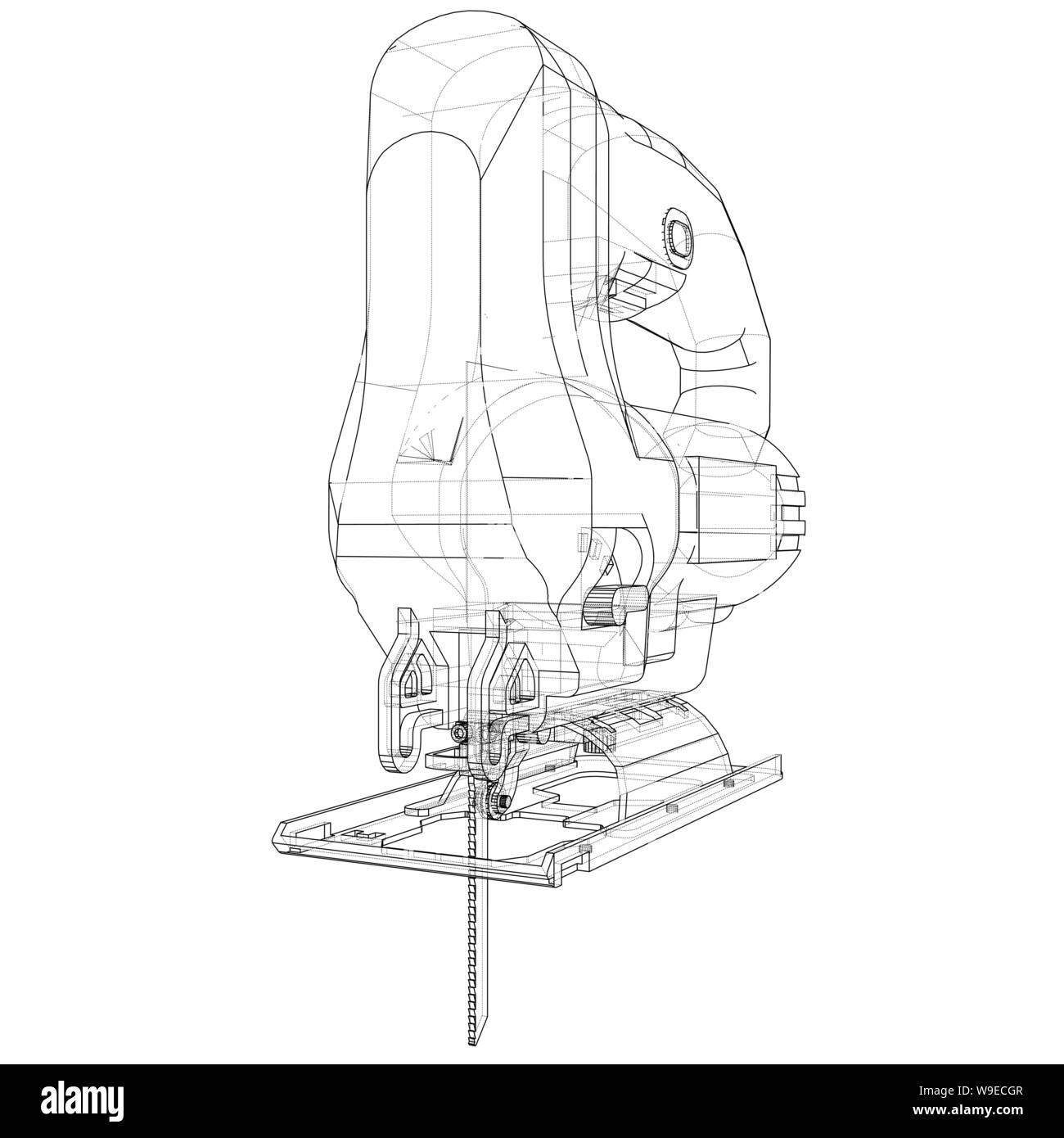 Outline Jig saw. Vector Stock Vector Image & Art - Alamy