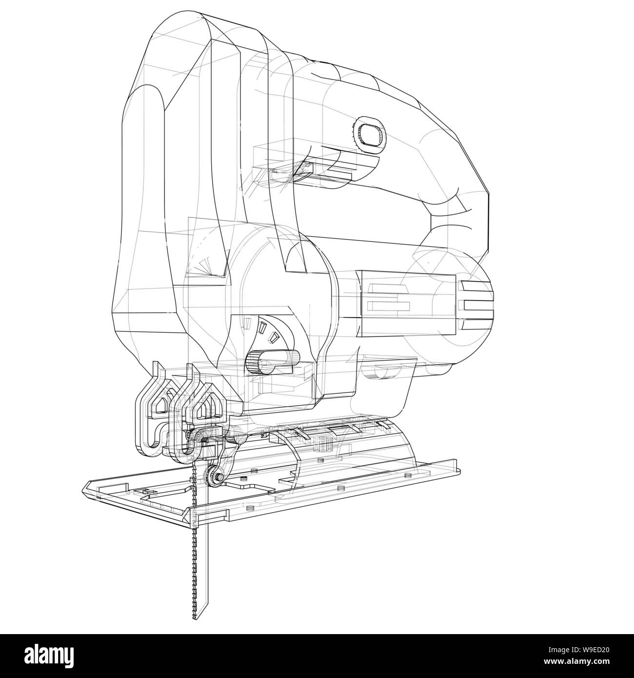 Outline Jig saw. Vector Stock Vector Image & Art - Alamy