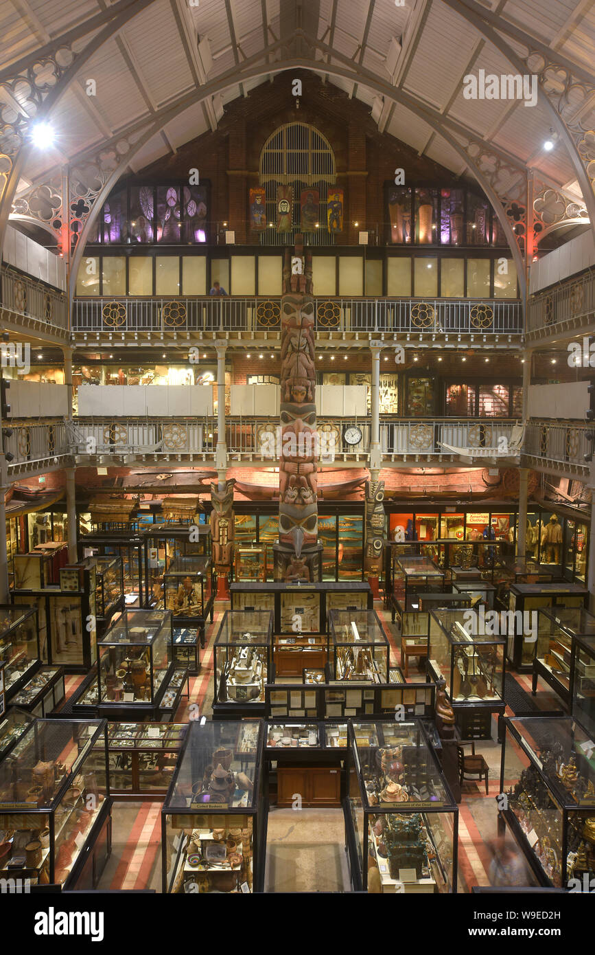 England, Oxford, Pitt Rivers Museum interior gallery Stock Photo - Alamy