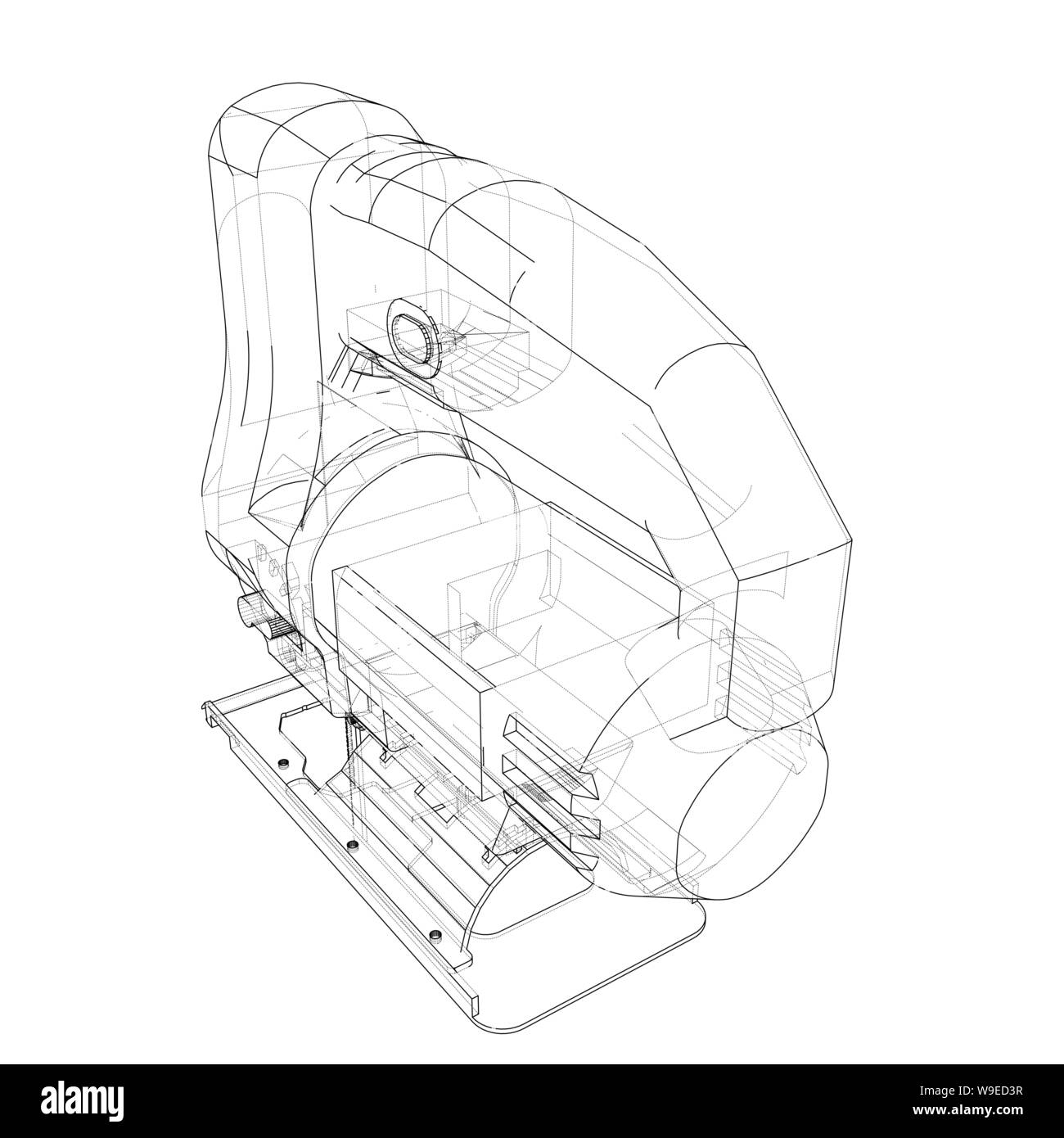 Outline Jig saw. Vector Stock Vector Image & Art - Alamy