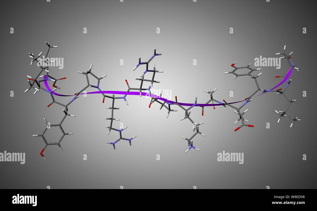 Neurotensin neurotransmitter peptide molecule in DPC micelles. It ... Neurotensin neurotransmitter peptide molecule in DPC micelles. It ...