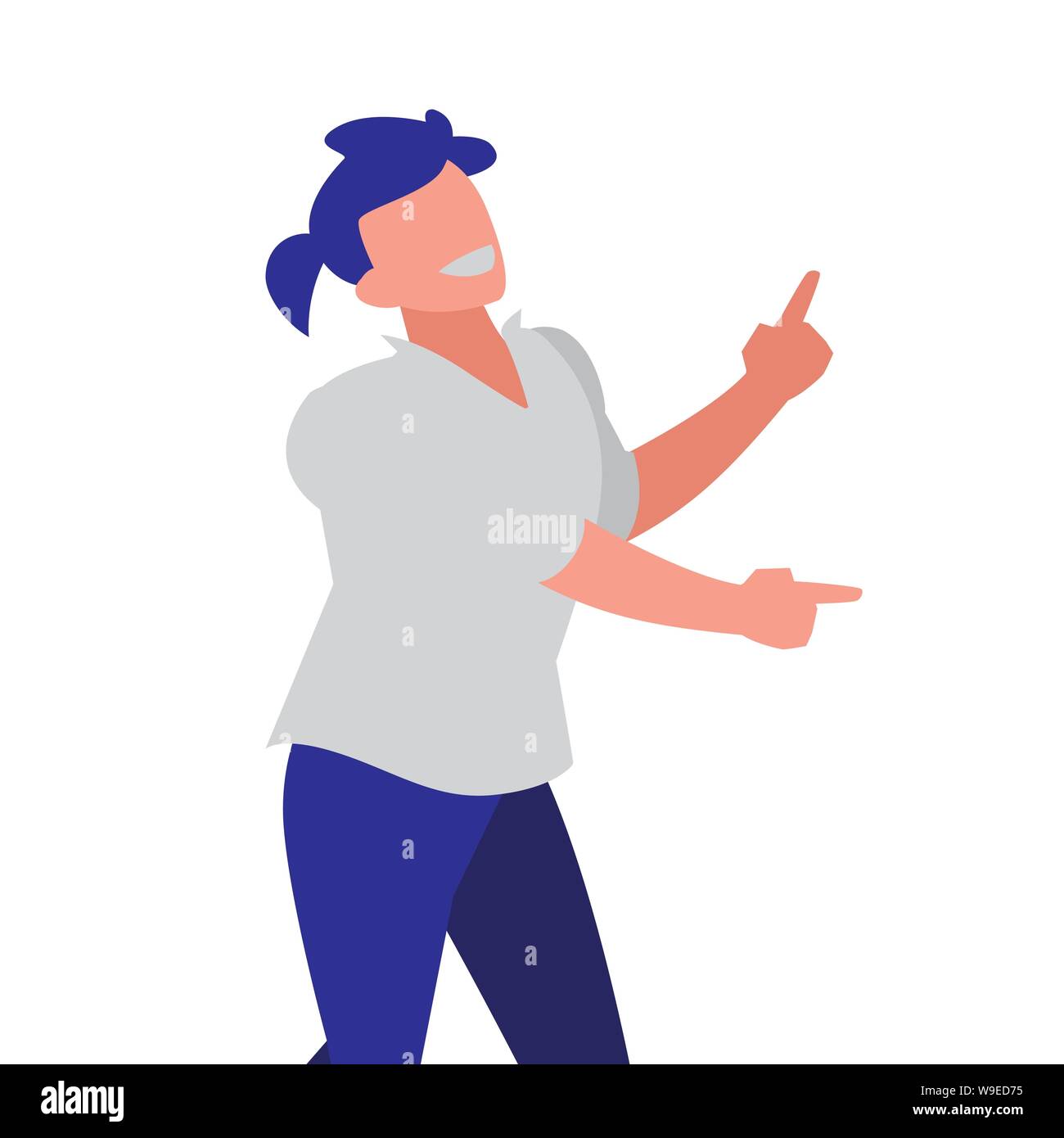 young dancer disco style character vector illustration design Stock ...