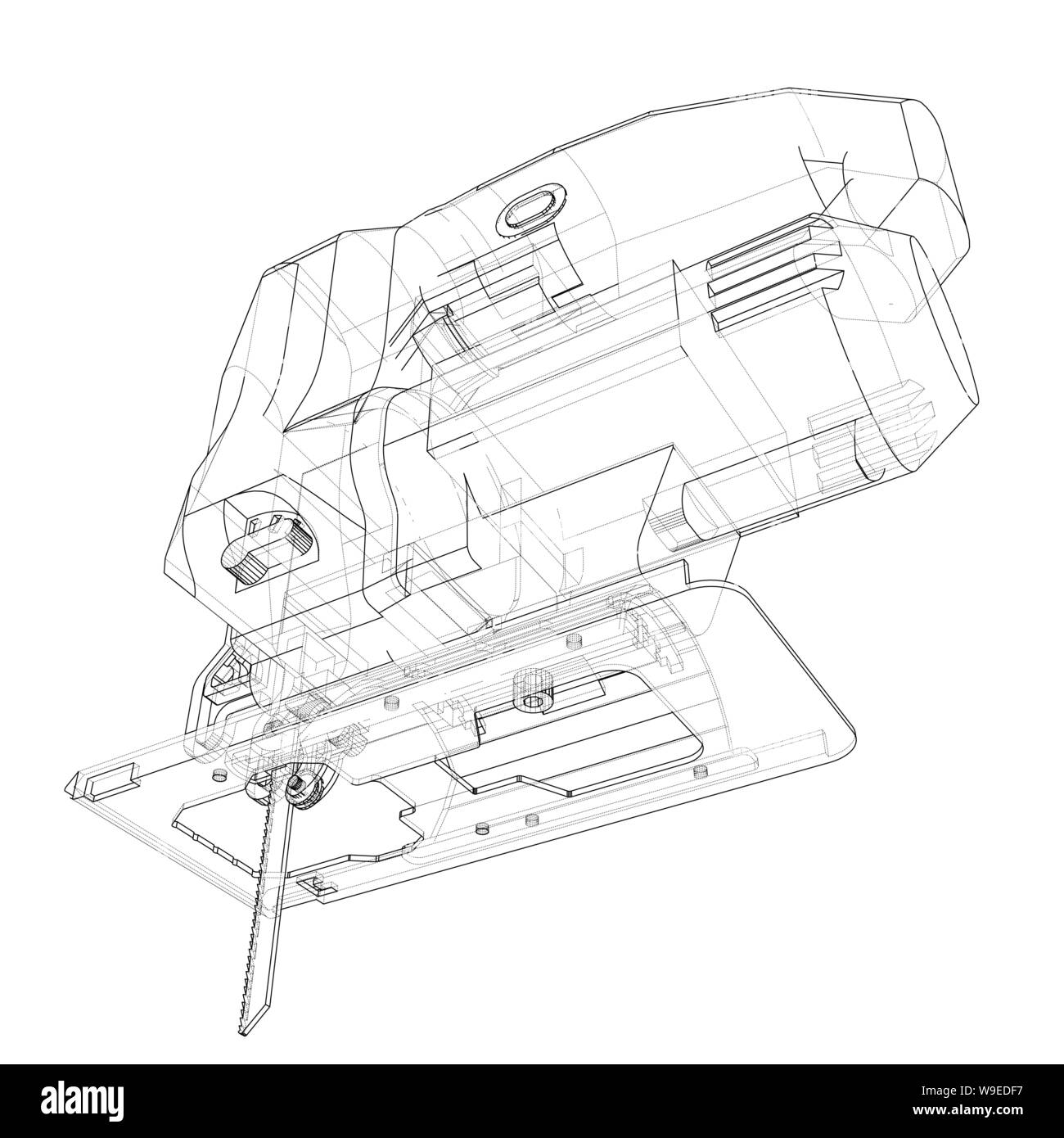 Outline Jig saw. Vector Stock Vector Image & Art - Alamy